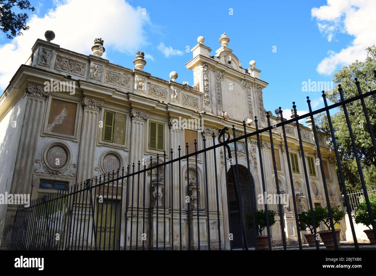 Old Building in the Villa Borghese Park in the city of Rome, Italy ...