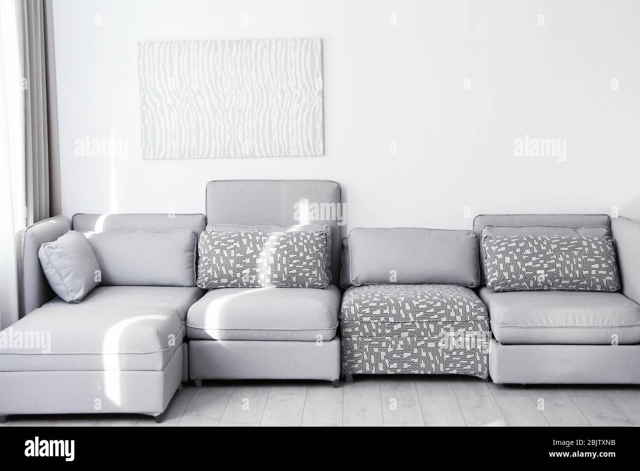 Comfortable sofa at home Stock Photo - Alamy