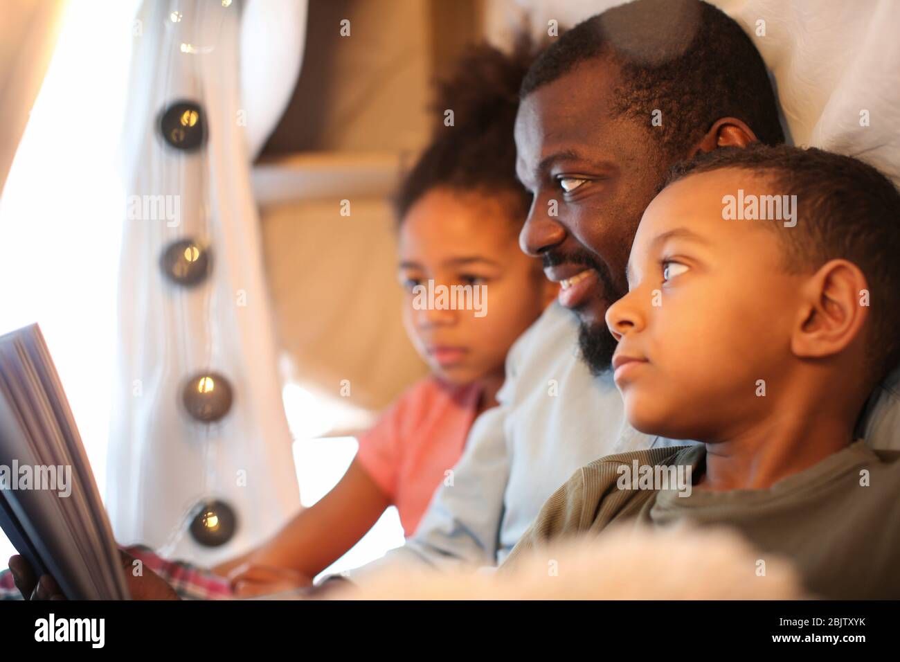 African american father son sleep hi-res stock photography and images ...