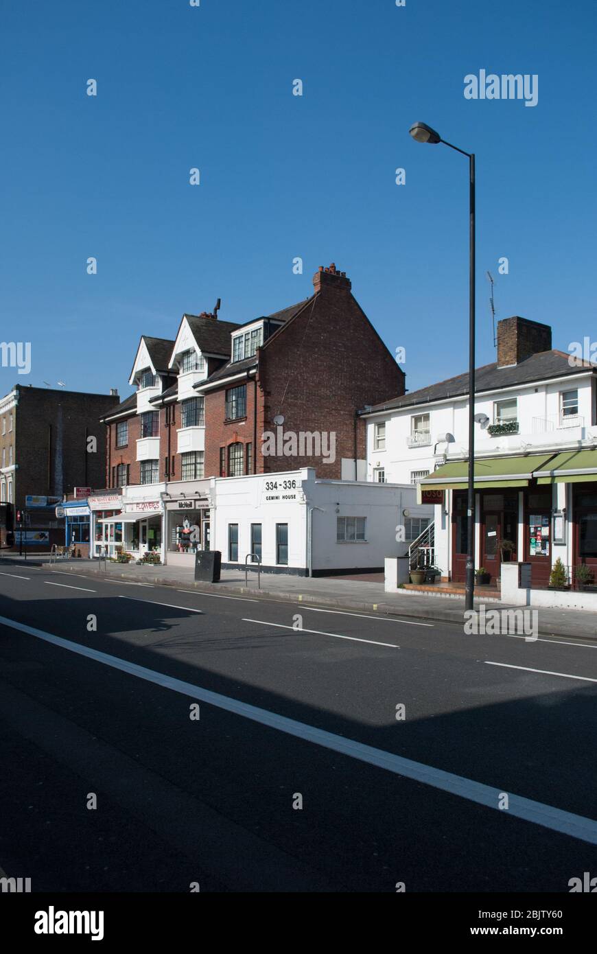 White Art Deco Street Frontage Elevation Locally Listed Building Black ...