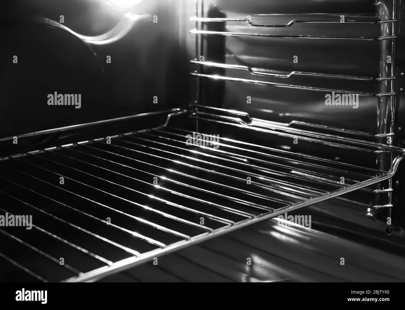 Modern empty oven, closeup Stock Photo - Alamy
