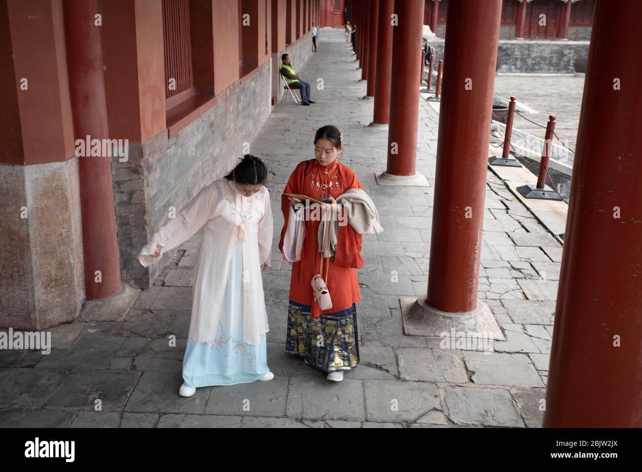traditional clothing worn in Forbidden City Beijing Stock Photo - Alamy