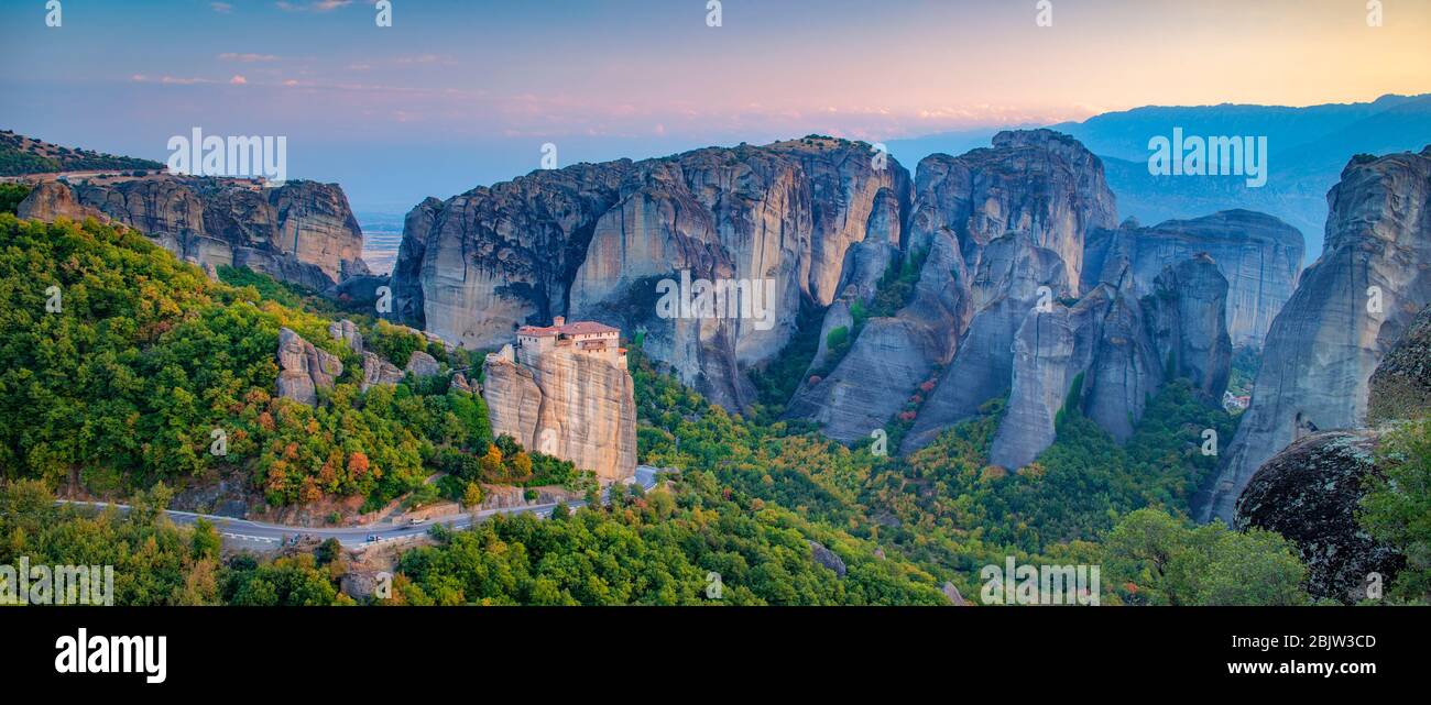 The Beautiful Floating Monasteries in Meteora, Greece Stock Photo - Alamy