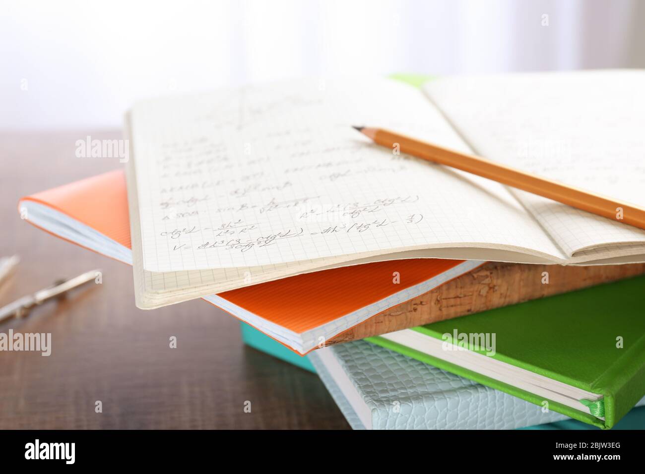 Pile of homework hi-res stock photography and images - Alamy