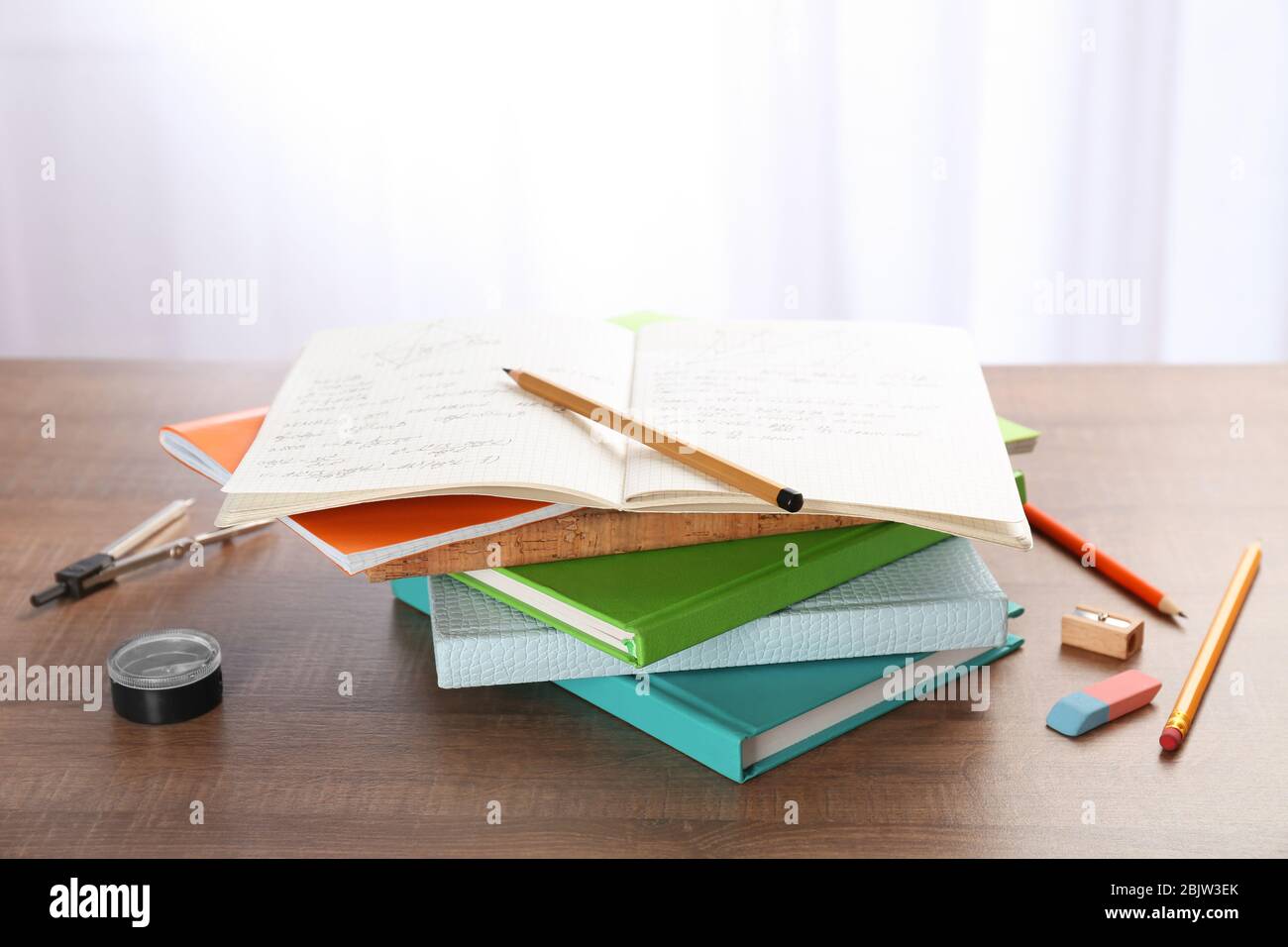 Pile of homework hi-res stock photography and images - Alamy
