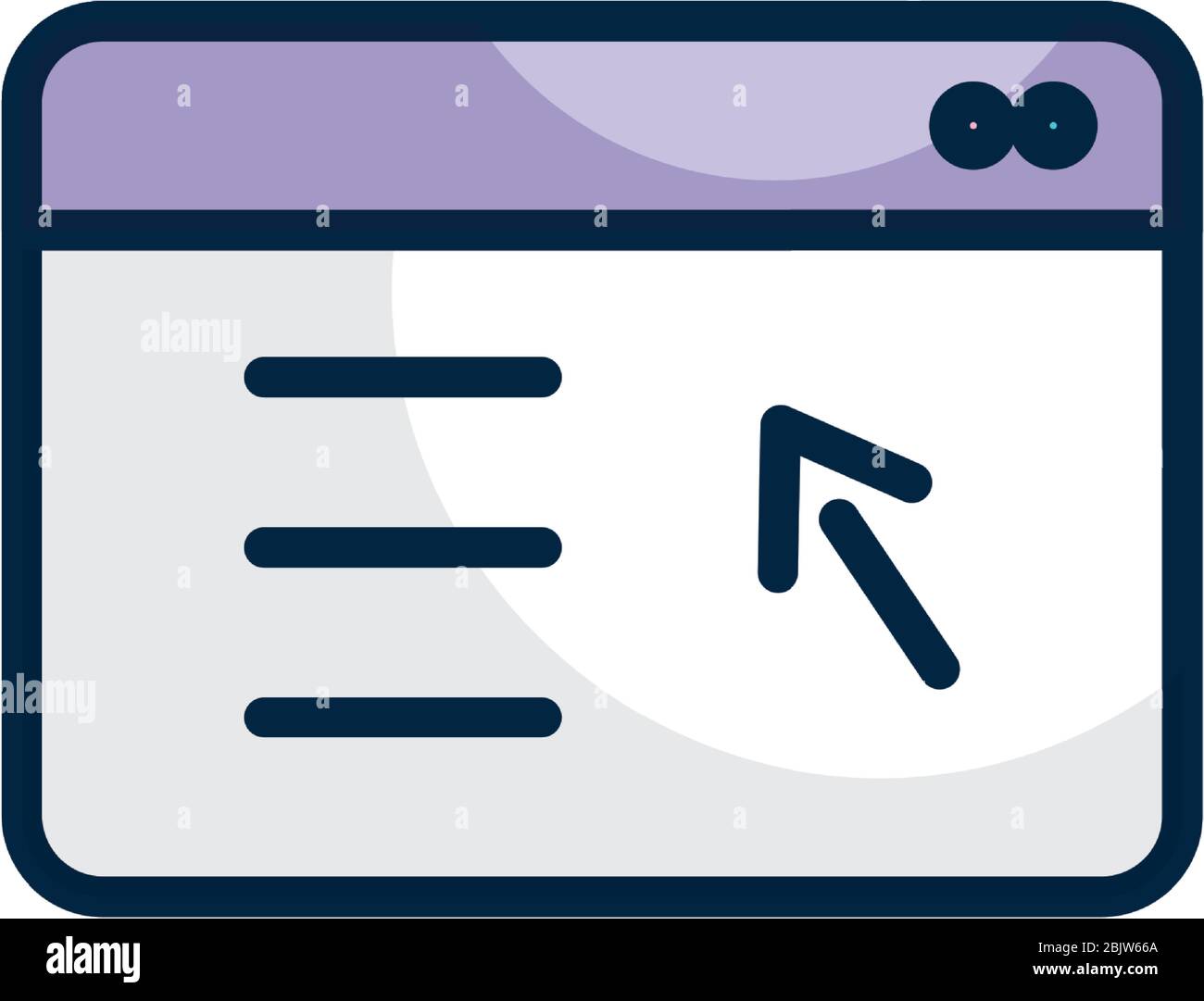 user interface concept, web window icon over white background, line ...