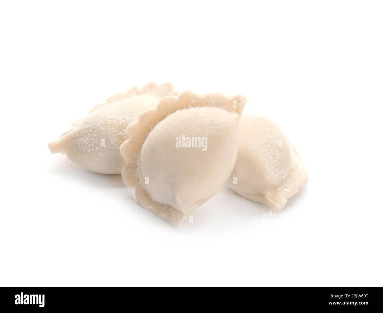 Raw frozen stuffed dumplings Cut Out Stock Images & Pictures - Alamy