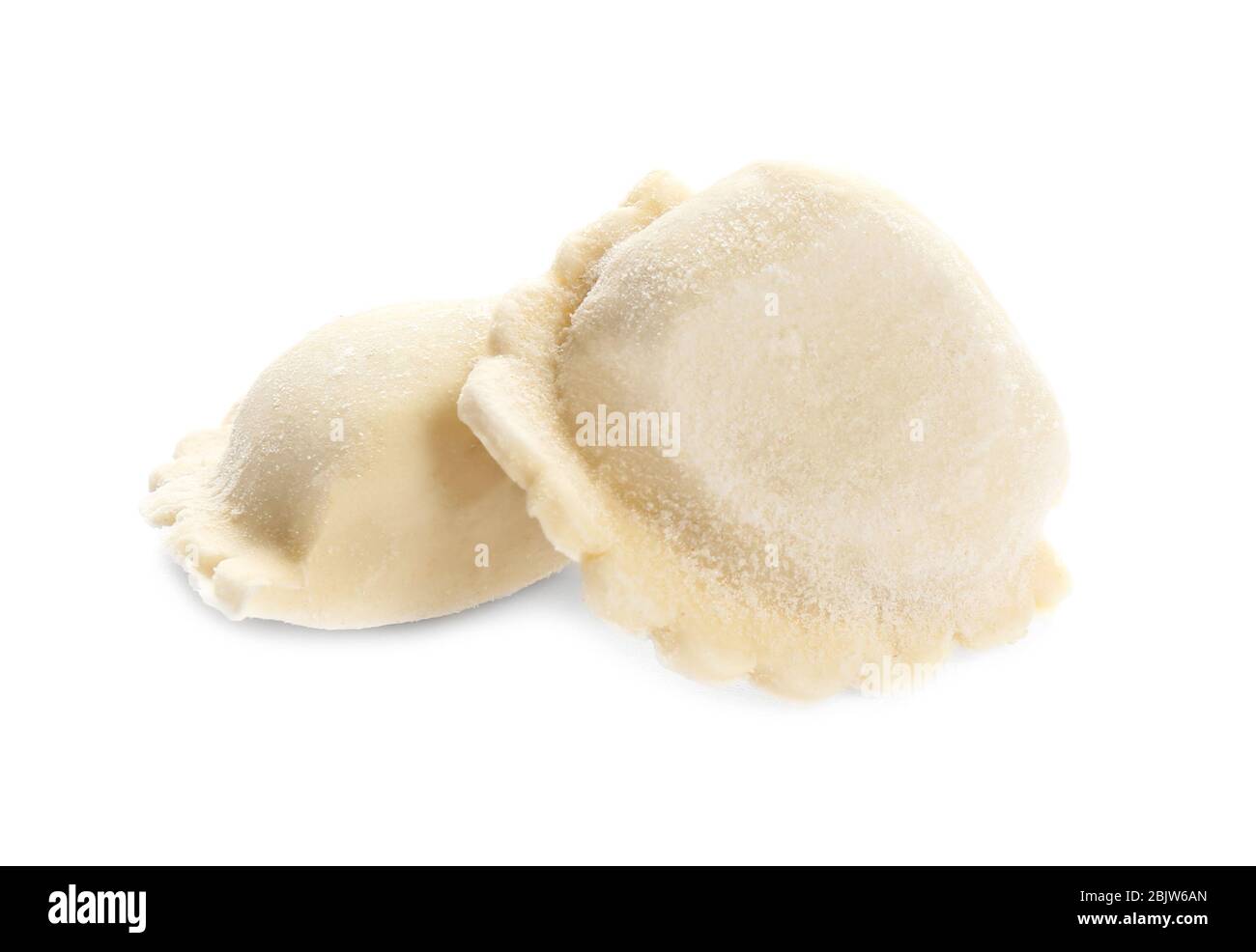 Raw frozen stuffed dumplings Cut Out Stock Images & Pictures - Alamy