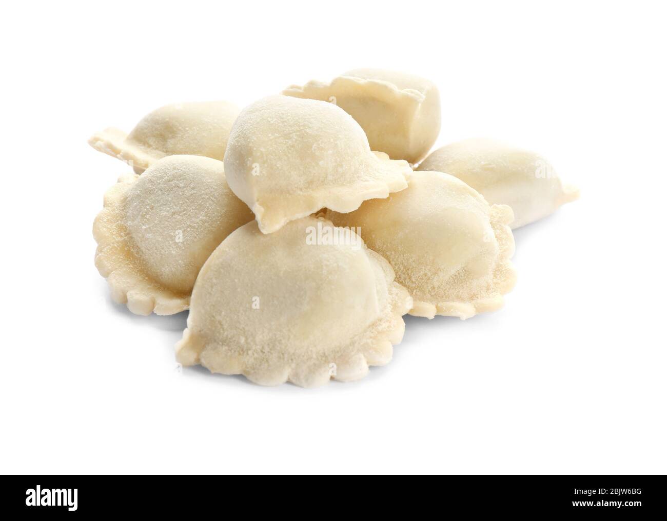 Raw frozen stuffed dumplings Cut Out Stock Images & Pictures - Alamy