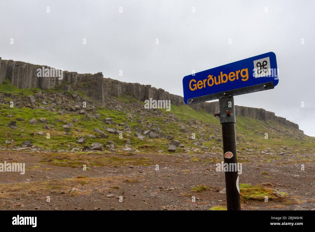 The Gerðuberg Cliffs, (Gerduberg) is a cliff of dolerite, a coarse ...