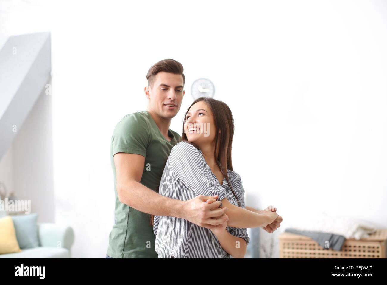 Young attractive people hugging dancing hi-res stock photography and ...