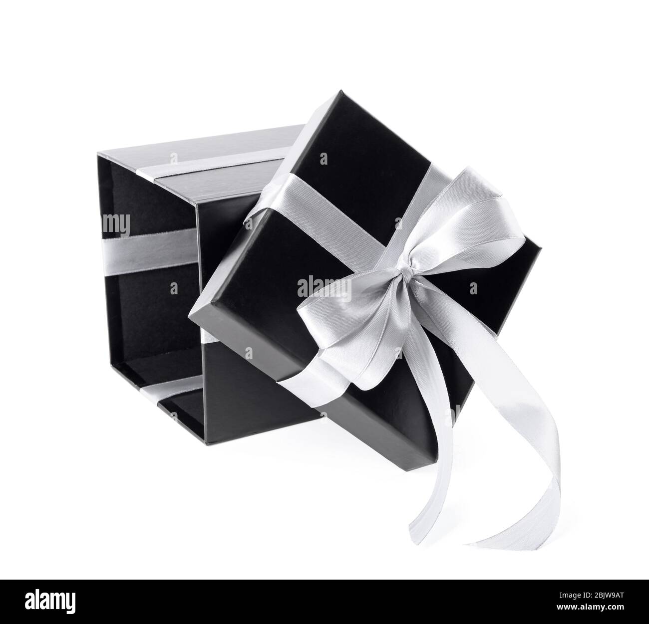 Empty open present pack with bow hi-res stock photography and images ...