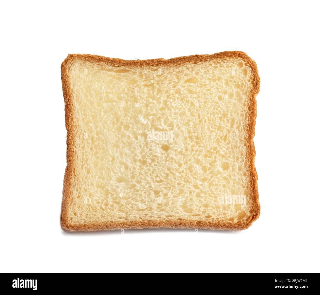 Tasty fresh slice of toast bread on white background Stock Photo - Alamy