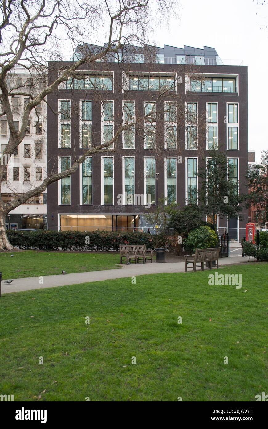 2010s Architecture Grey Brick Narrow Windows Deep Window Reveals Marble ...