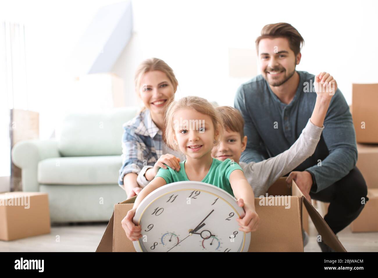 Car moving house fun hi-res stock photography and images - Alamy
