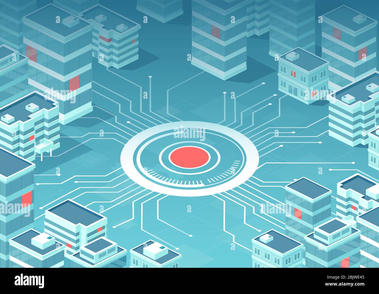 Concept digitalized city modern city hi-res stock photography and ...