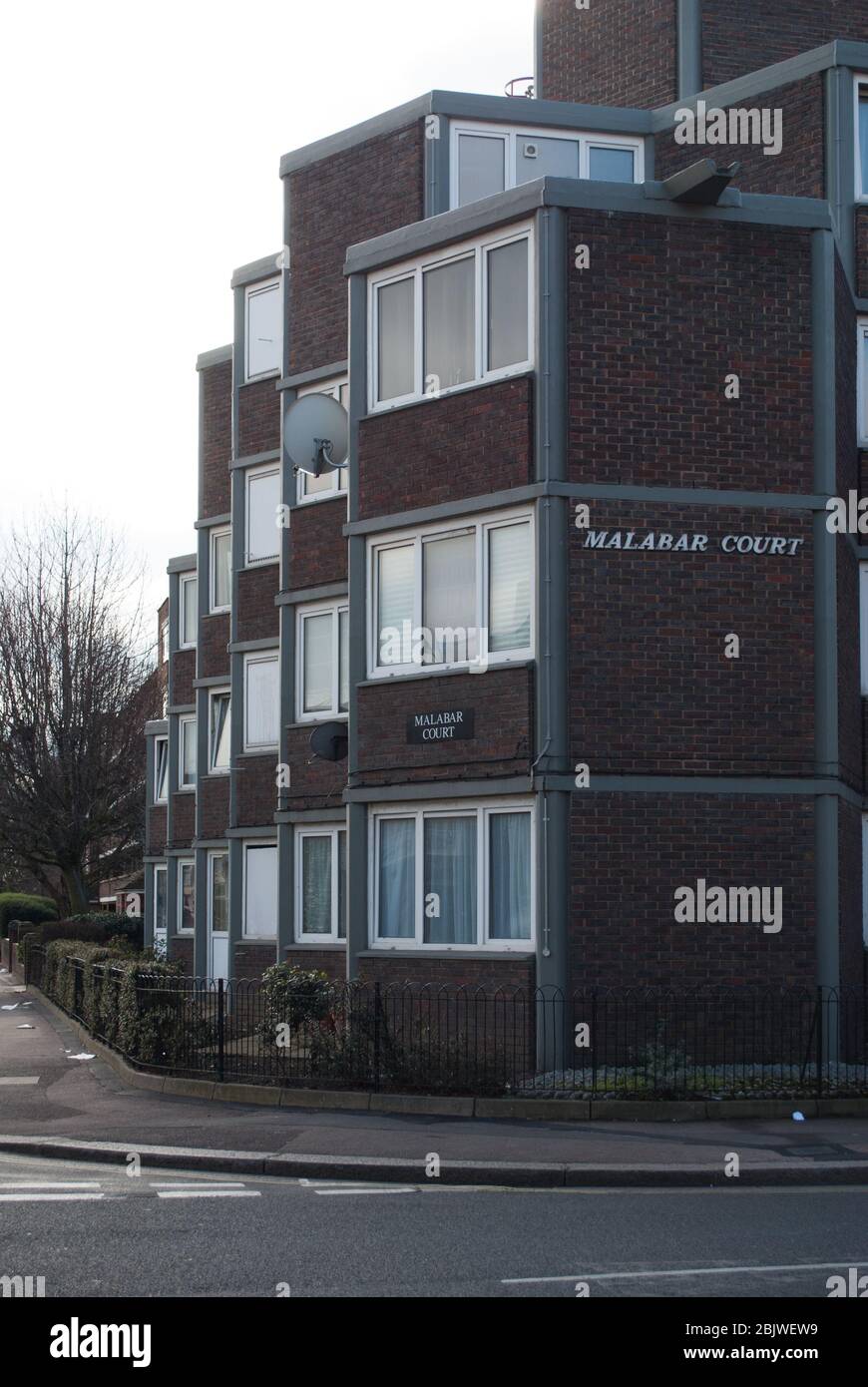 Hexagonal Architecture Modernist Apartment Block 1960s Malabar Court ...