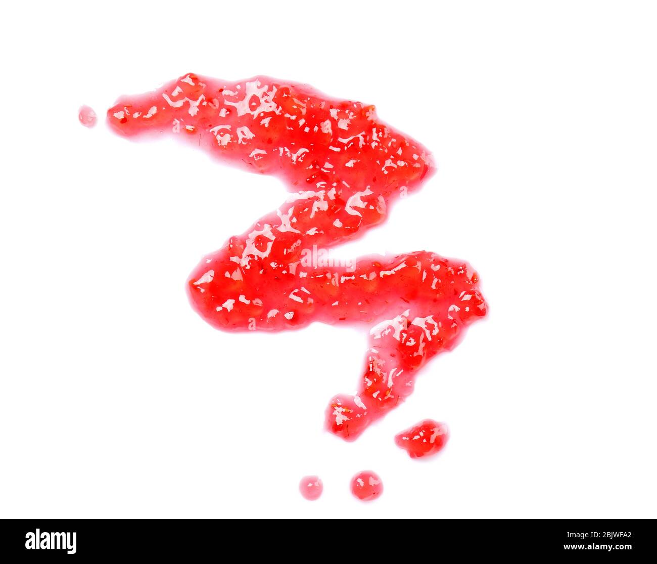 Sweet jam on white background Stock Photo - Alamy