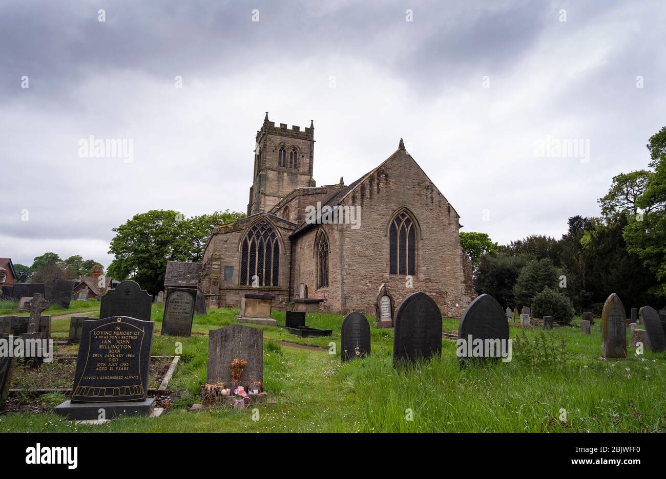 Old village church Stock Photo - Alamy