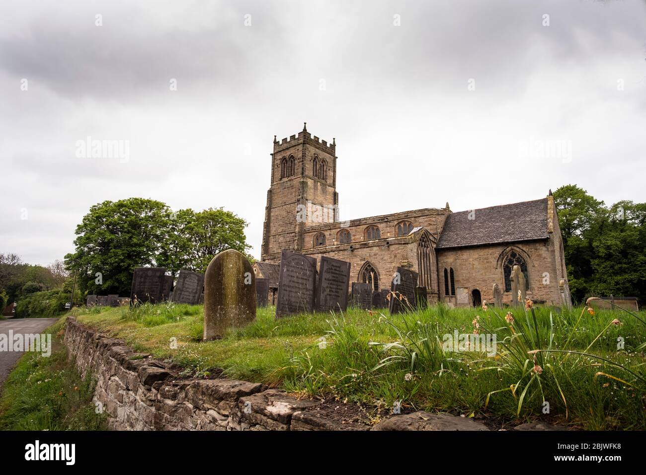 Old village church Stock Photo - Alamy