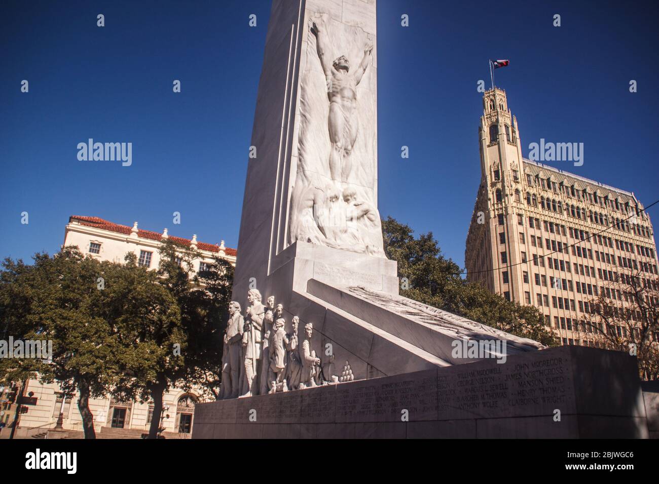 Alamo Cenotaph memorial Stock Photo - Alamy