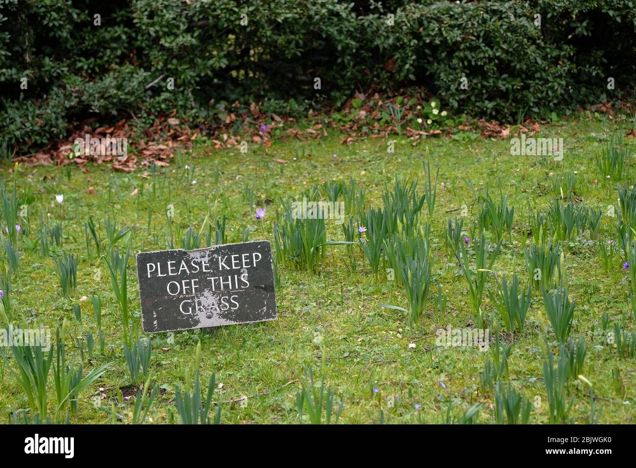 Garden warning signs hi-res stock photography and images - Alamy