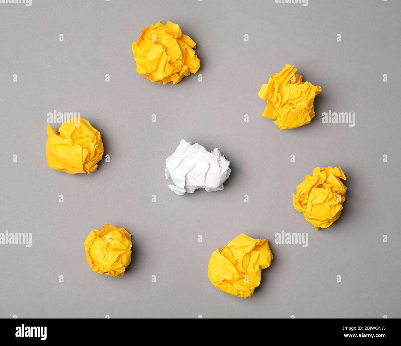 Unique white crumpled paper hi-res stock photography and images - Alamy