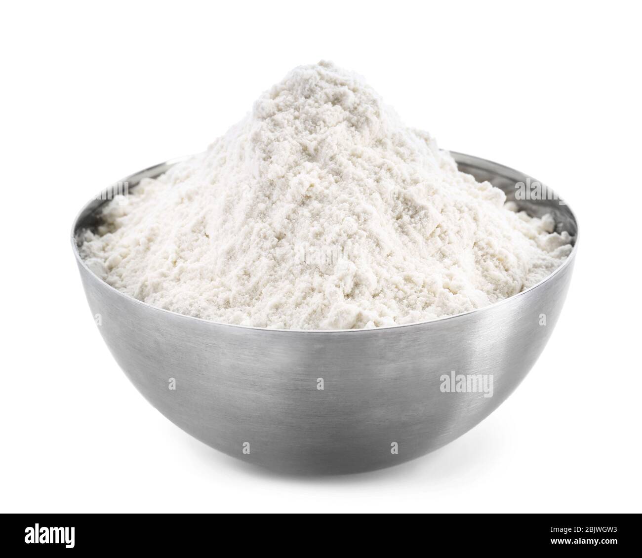 Flour in bowl on Cut Out Stock Images & Pictures - Alamy