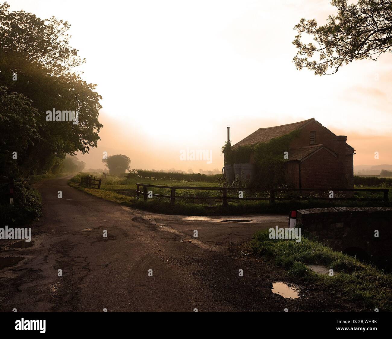 April 2020 -An old pump house on Cheddar Moor near Draycott, Somerset ...