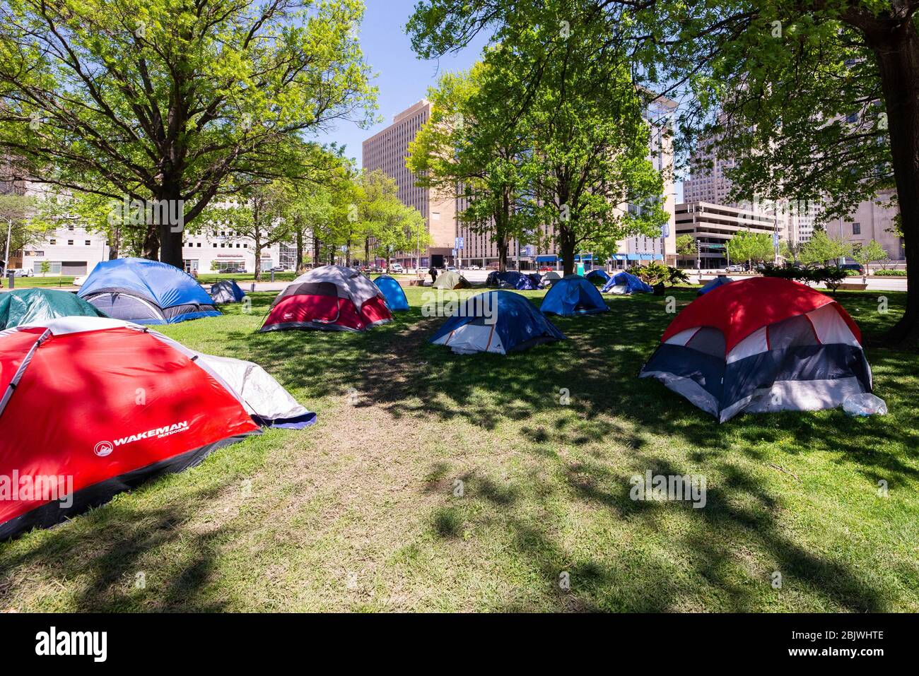 Saint Louis, Missouri, USA. 30th Apr, 2020. Homeless St. Louis ...