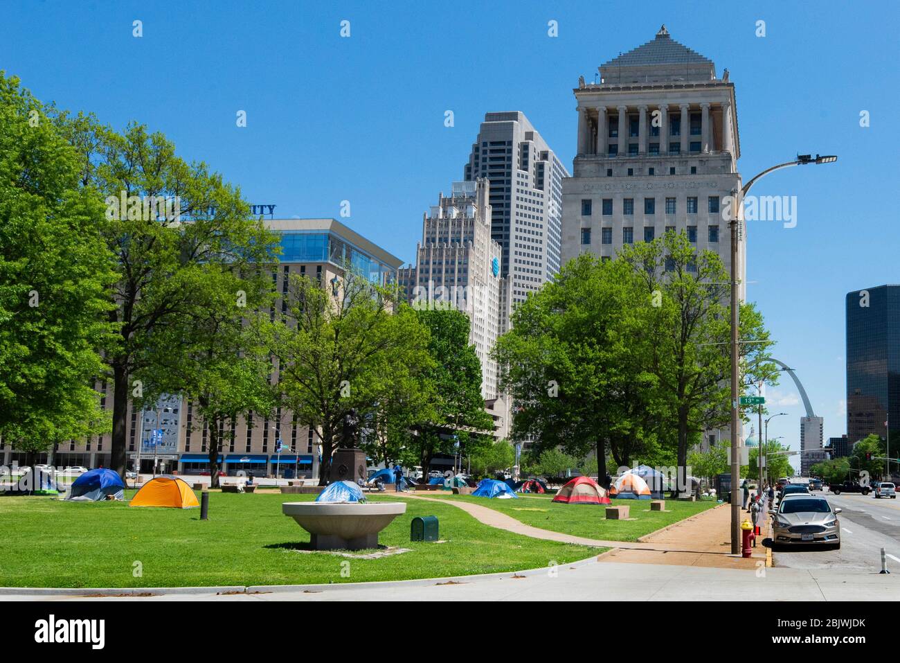 Saint Louis, Missouri, USA. 30th Apr, 2020. Homeless St. Louis ...