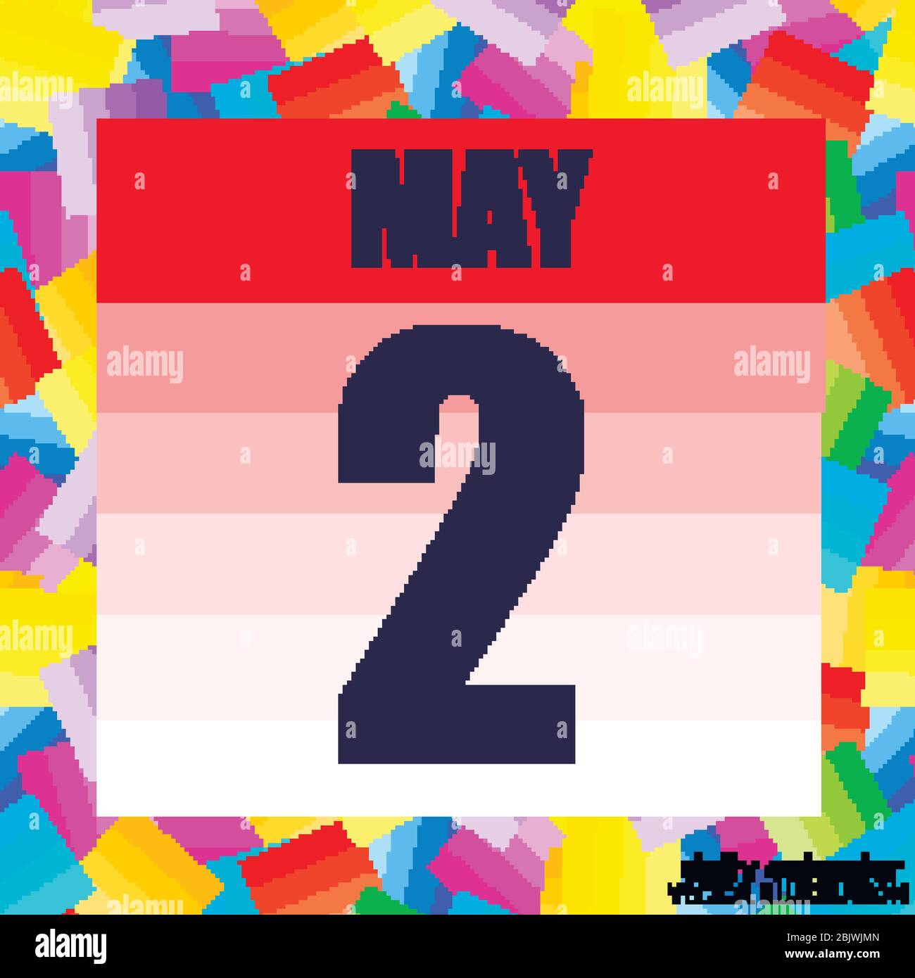 May 2 icon. For planning important day. Banner for holidays and special ...