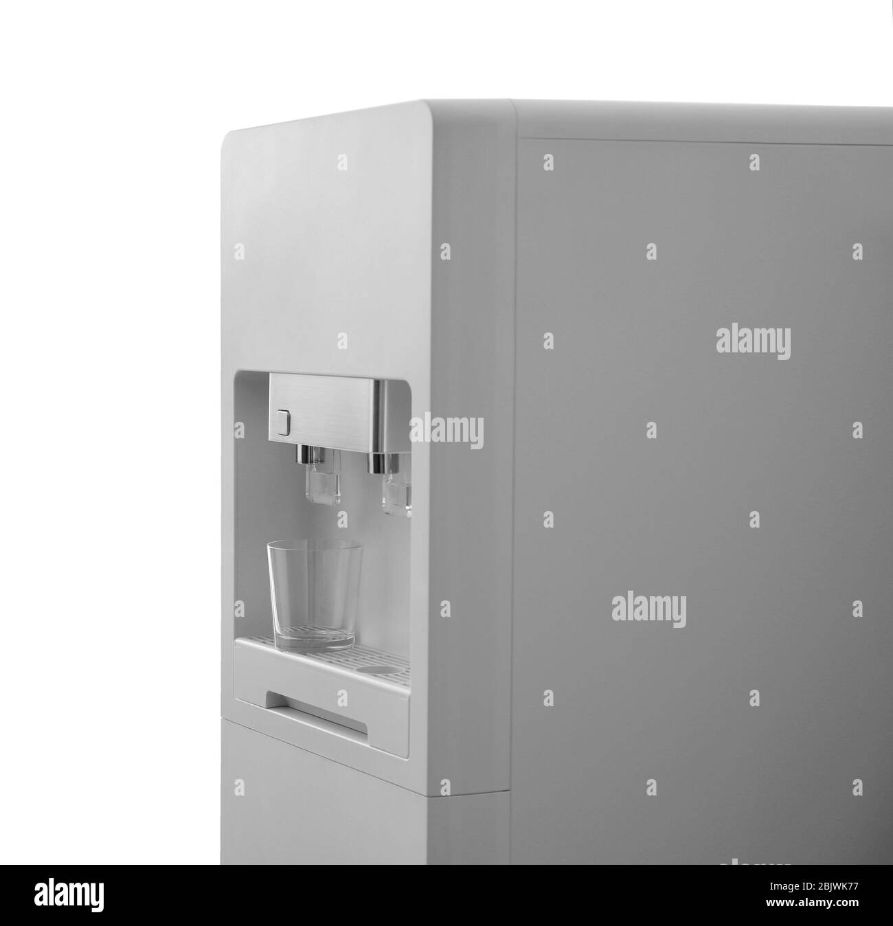 Modern water cooler on white background Stock Photo - Alamy