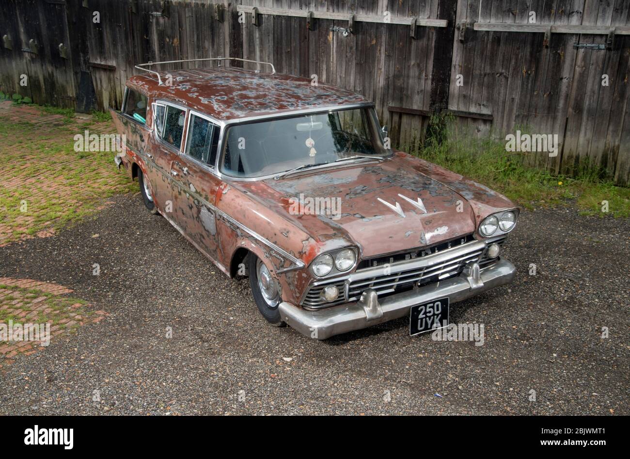 1958 Nash Rambler station wagon, rat look classic American estate car ...
