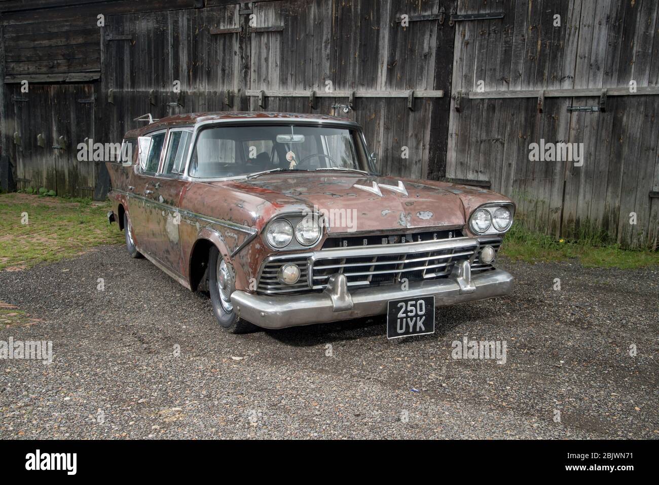 1958 Nash Rambler station wagon, rat look classic American estate car ...