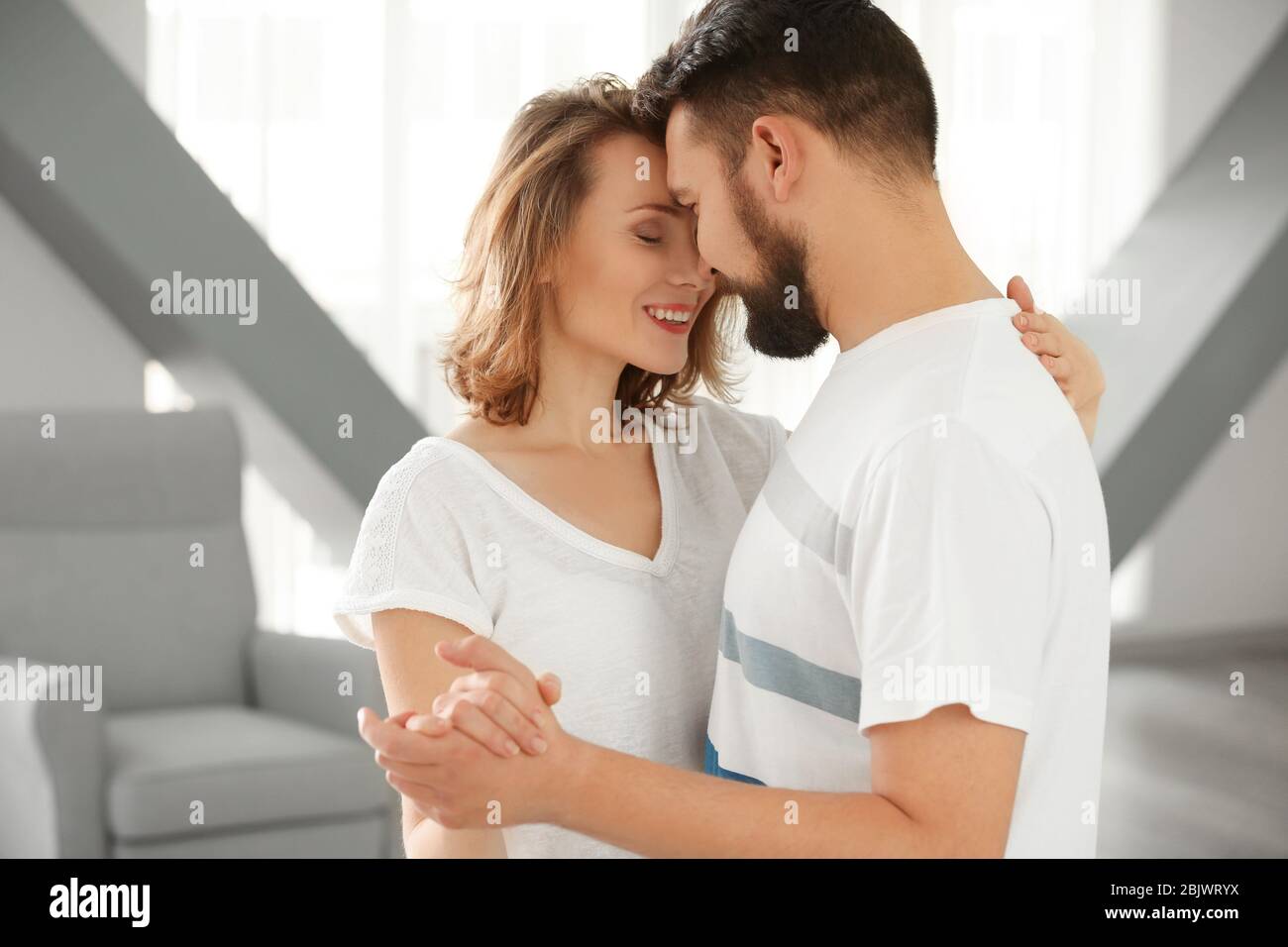 Beloved couple romantic feelings lovely hi-res stock photography and ...