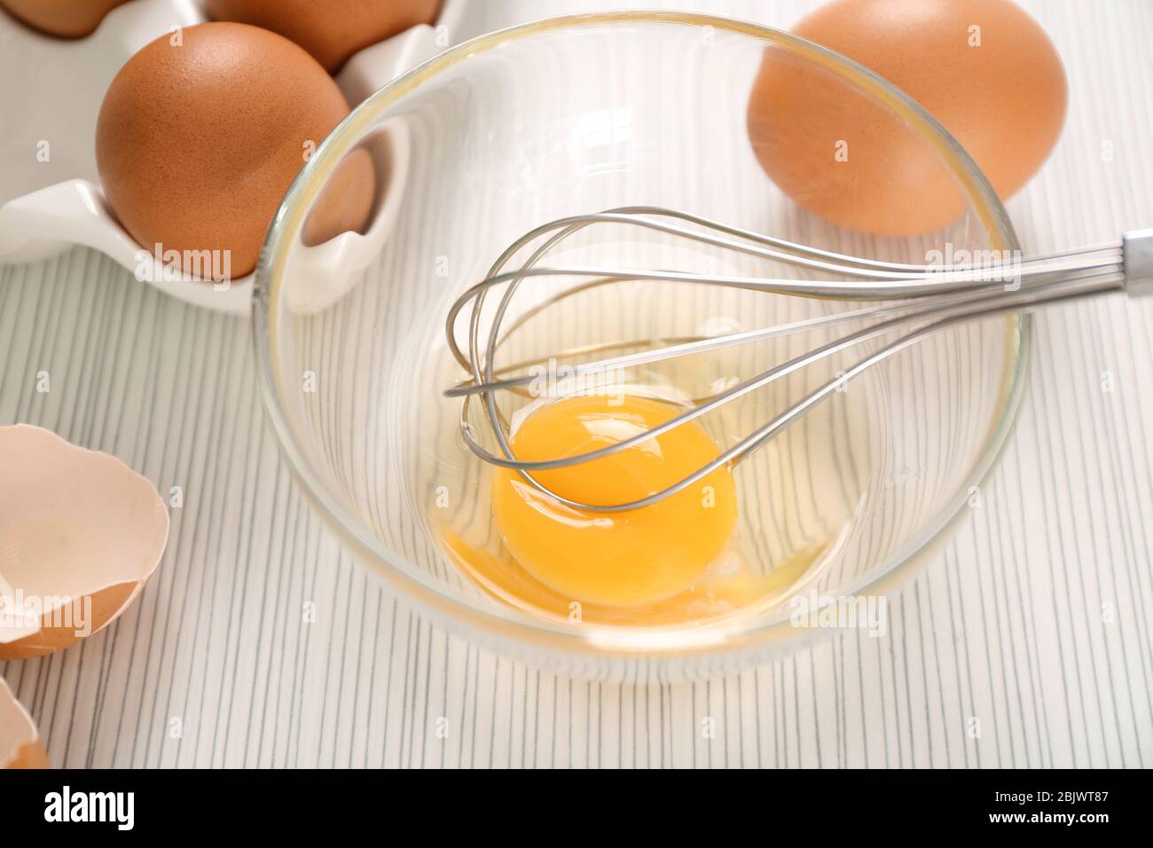 Chicken With Egg Whisk