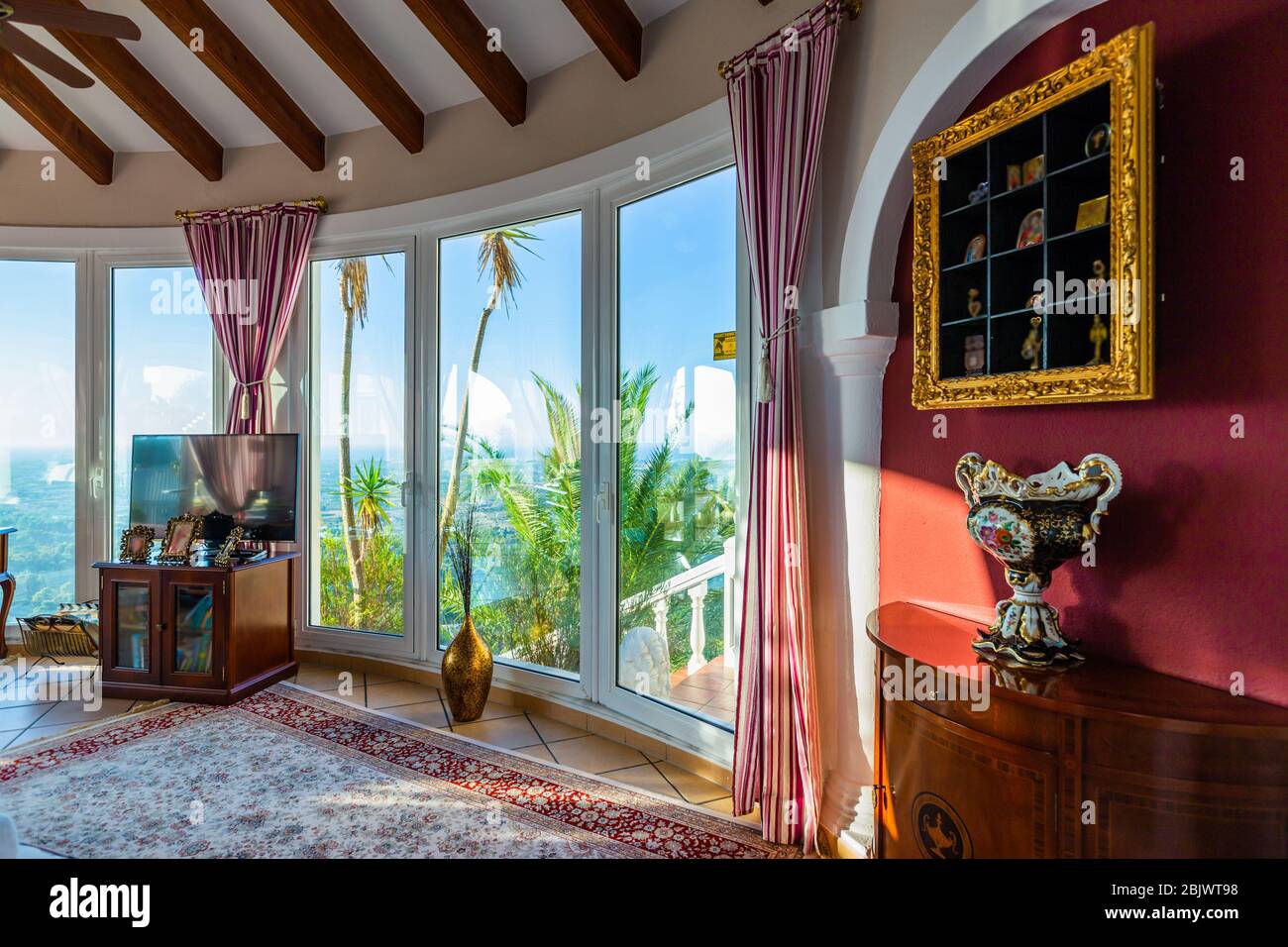 Mediterranean Ceiling Designs Mediterranean Master Bedroom With Curved