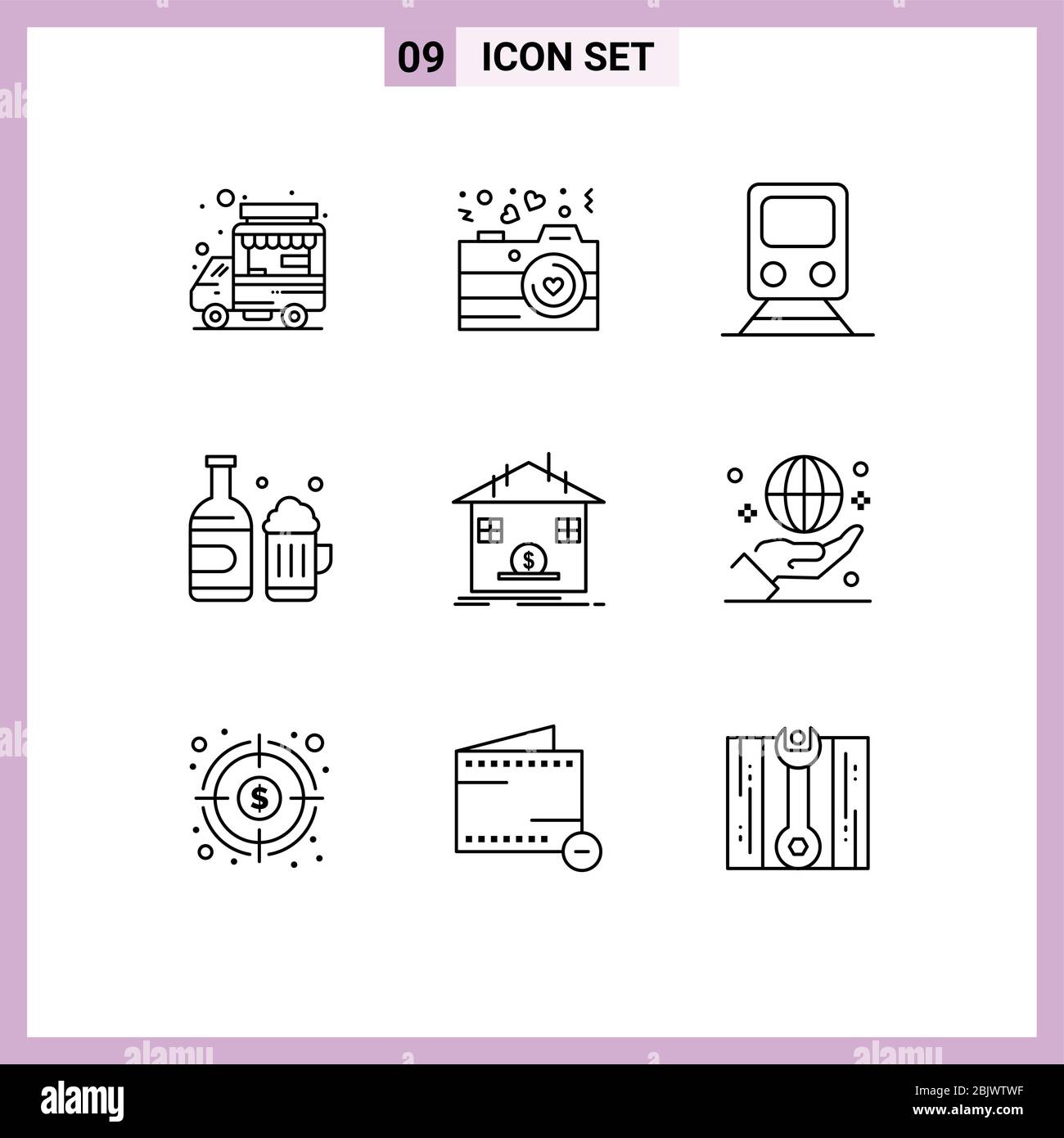 Beer rail Stock Vector Images - Alamy