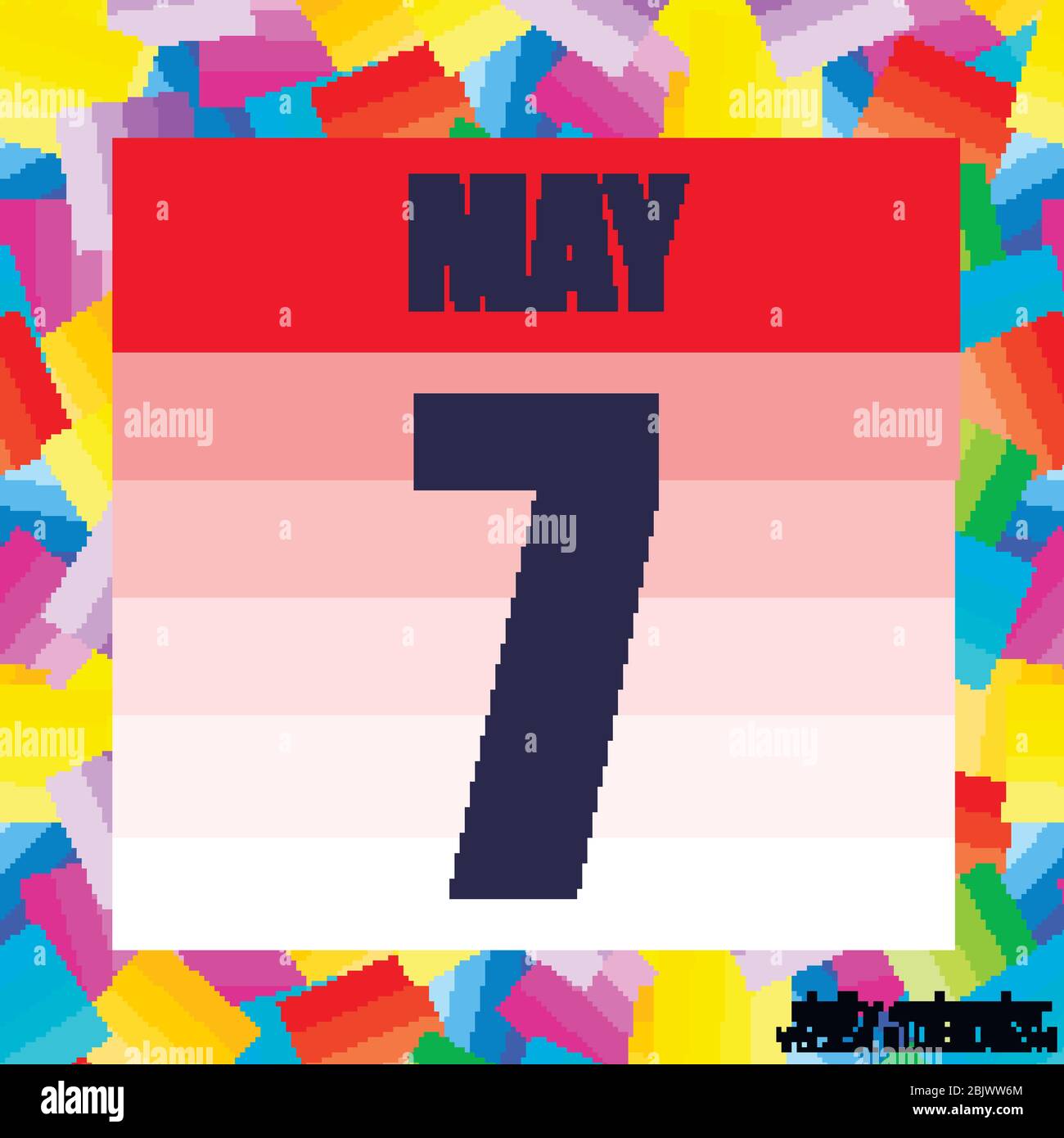 May 7 icon. For planning important day. Banner for holidays and special ...
