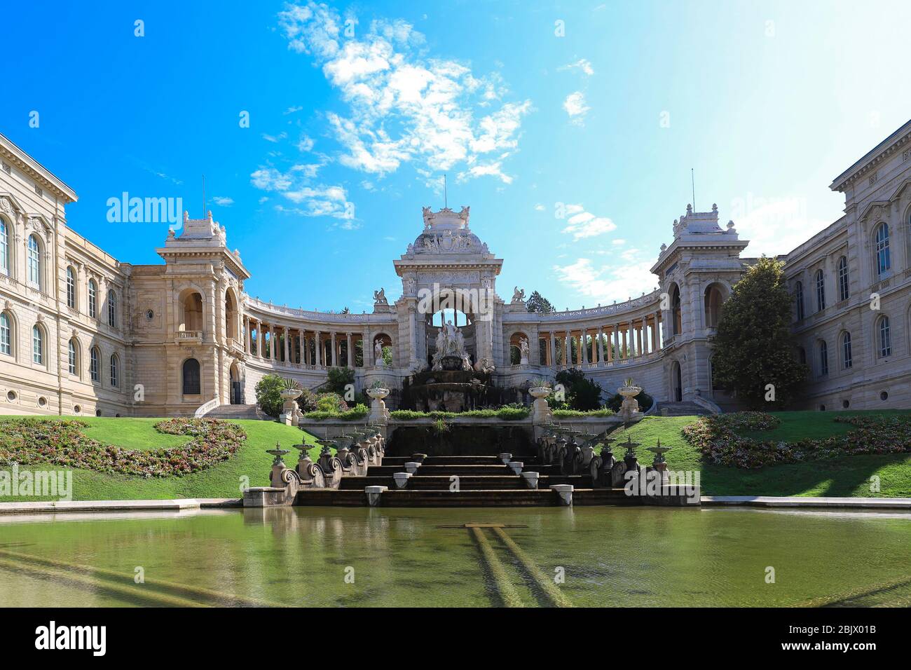 Longchamp palace in Marseille under blue sky Stock Photo - Alamy