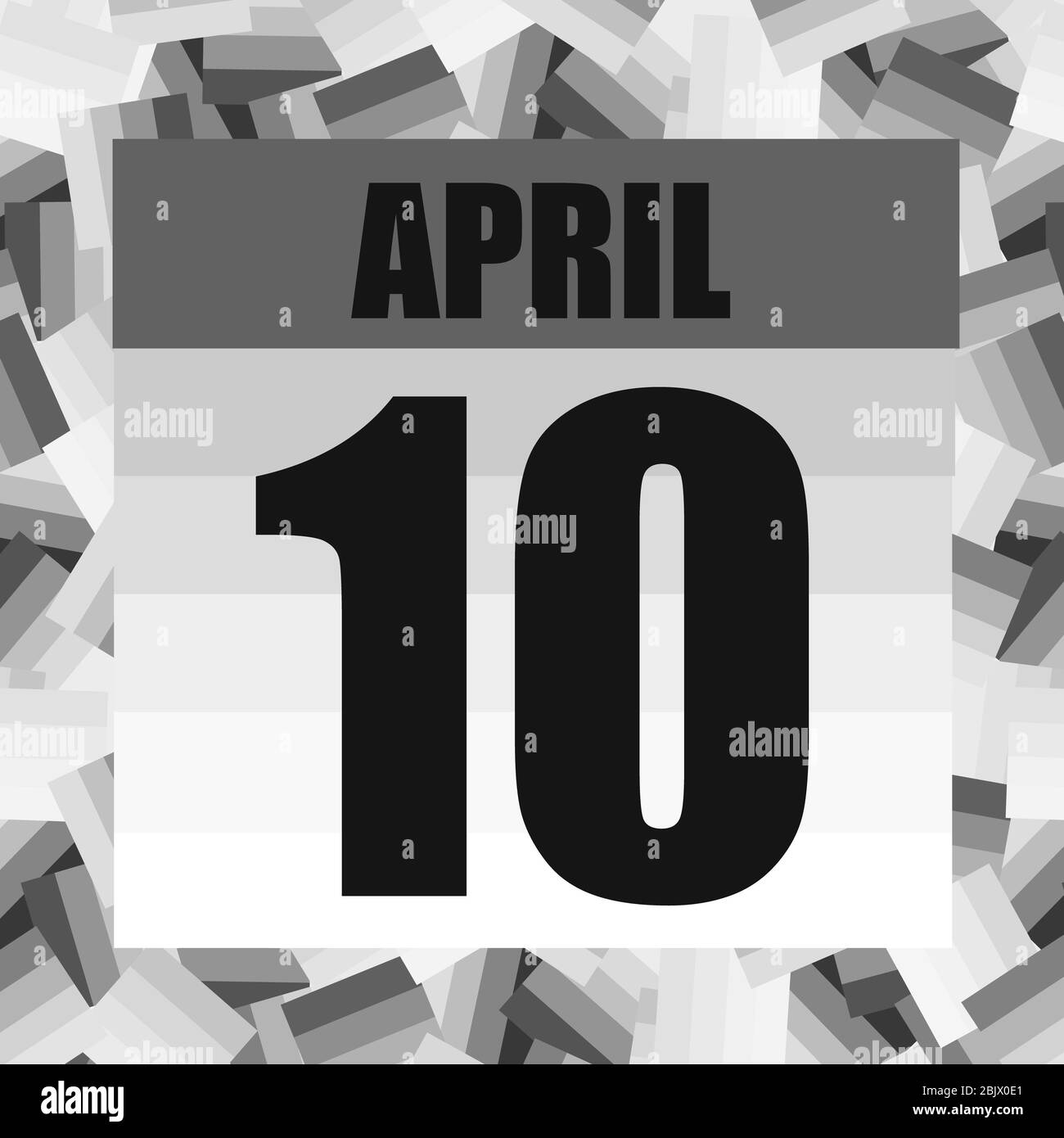 April 10 icon. For planning important day. Tenth of April. Banner for ...