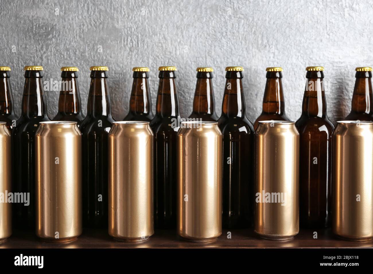 Bottles cans of lager hi-res stock photography and images - Alamy