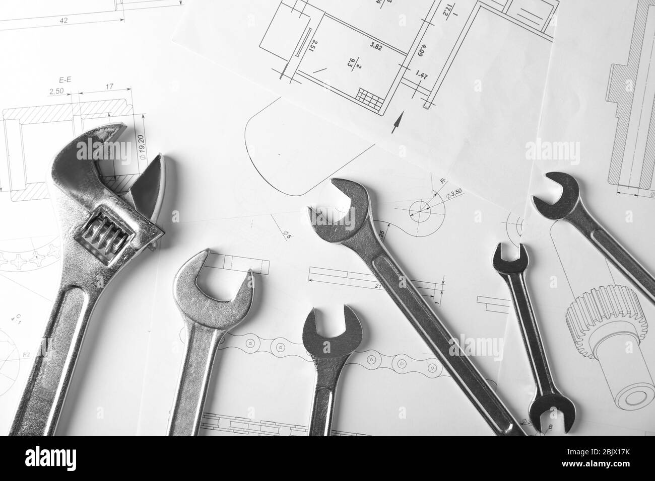 Maintenance Tools Drawing High Resolution Stock Photography and Images ...