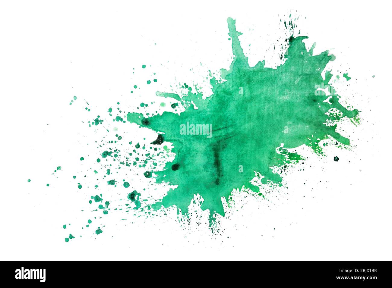 Watercolor splash on white background. Celebration of Holi festival ...