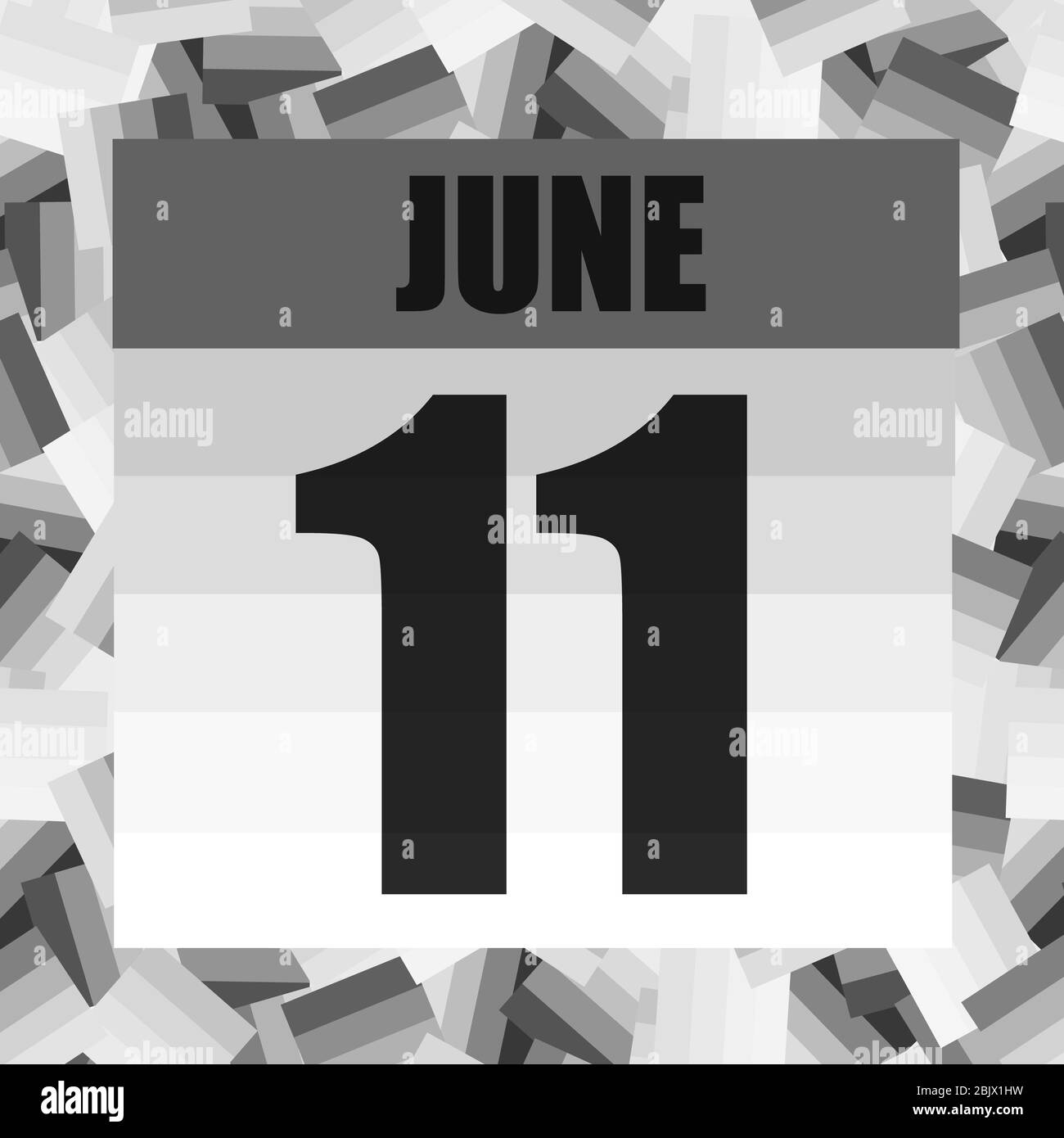 June 11 icon. For planning important day. Banner for holidays and ...