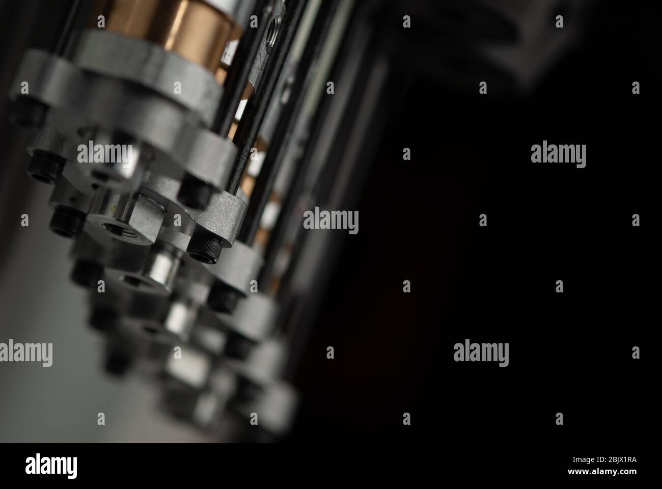 mechanical Engine Machine part component on dramatic background Stock ...