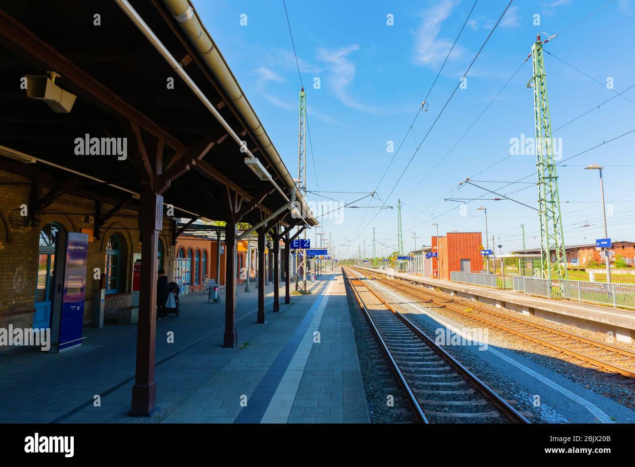 picture of the railway station in Bergen auf Ruegen, Germany Stock ...