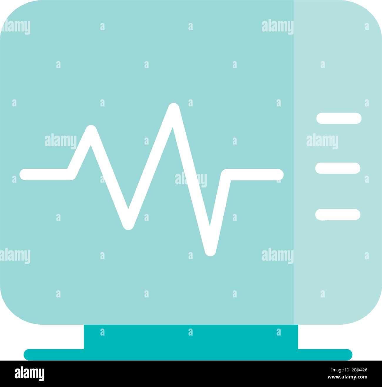 Ecg monitoring system Stock Vector Images - Alamy