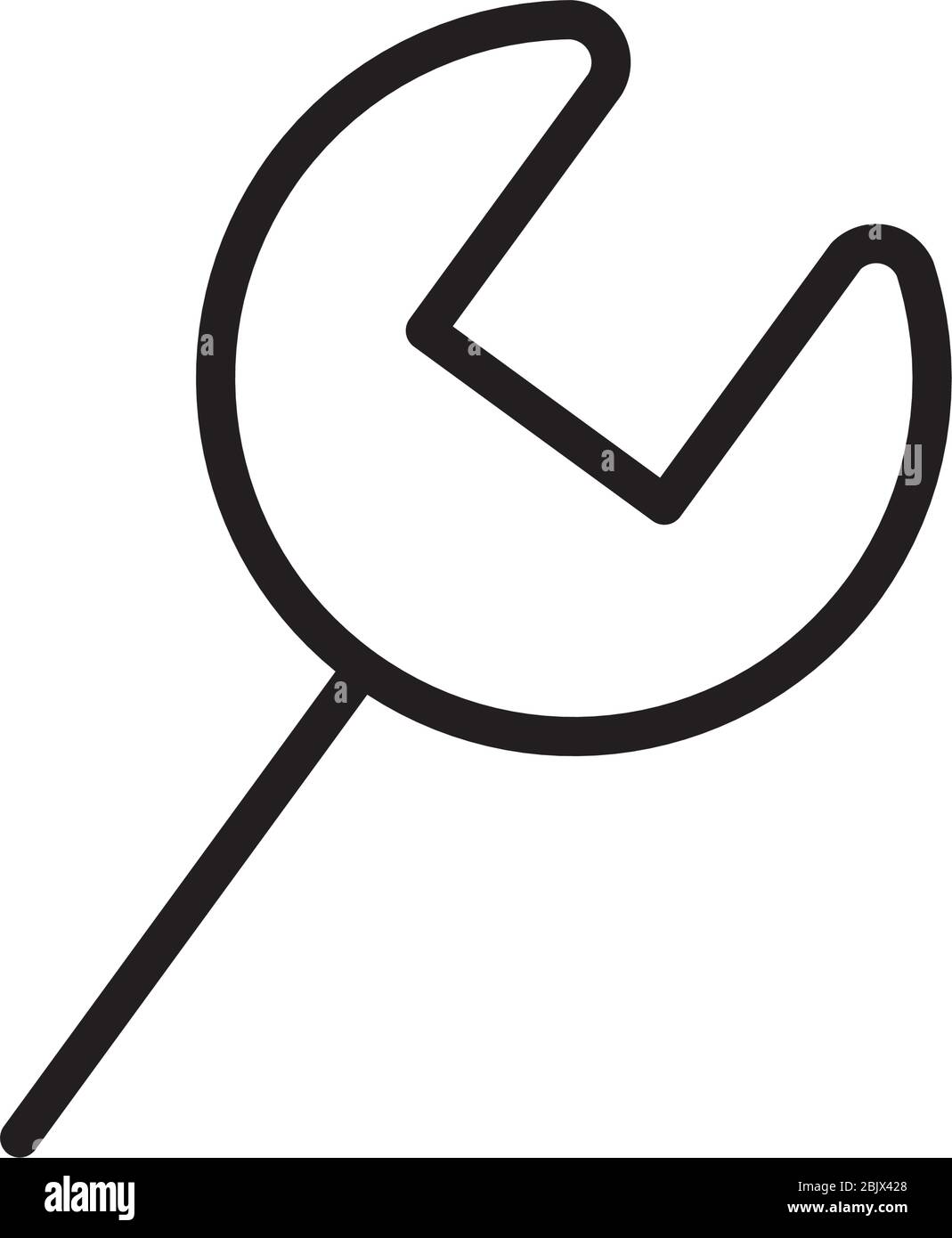 user interface concept, tool icon over white background, line style ...